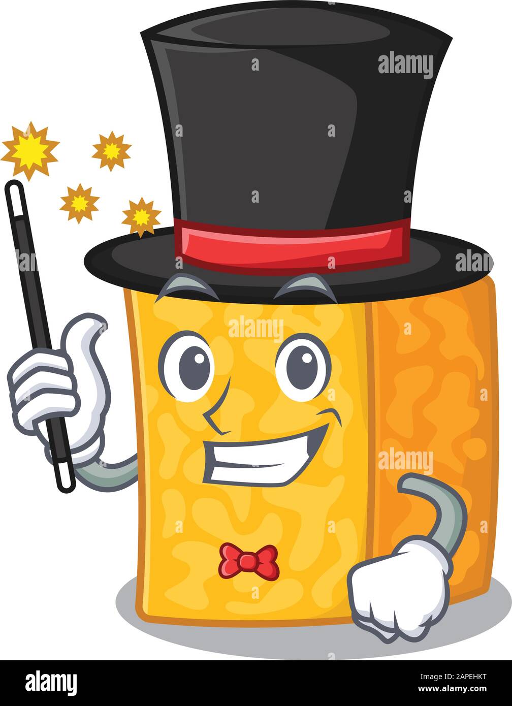 A picture of colby jack cheese performance as a Magician Stock Vector ...