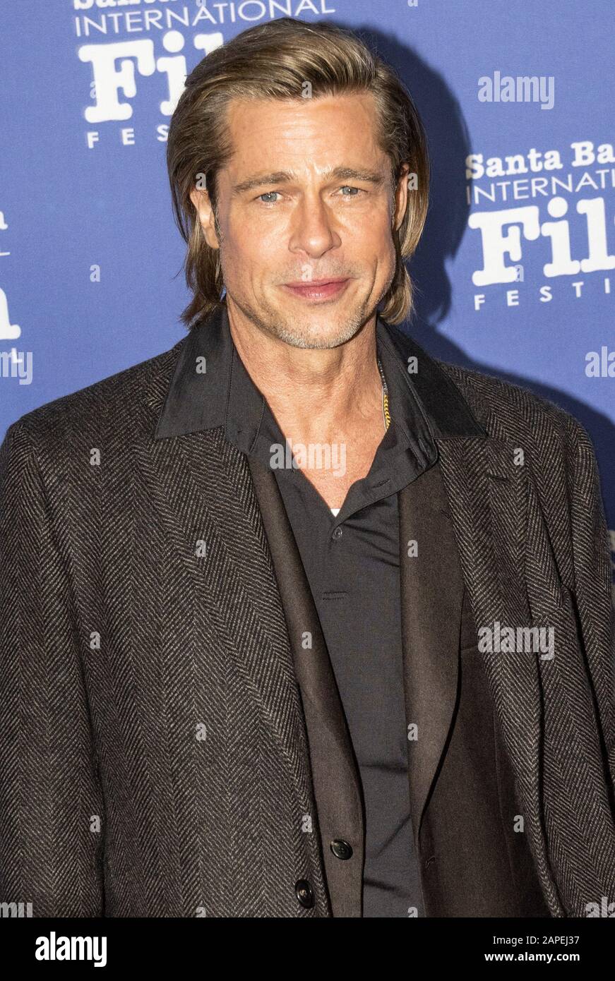Santa Barbara, California, USA. 22nd Jan, 2020. BRAD PITT arrives on ...