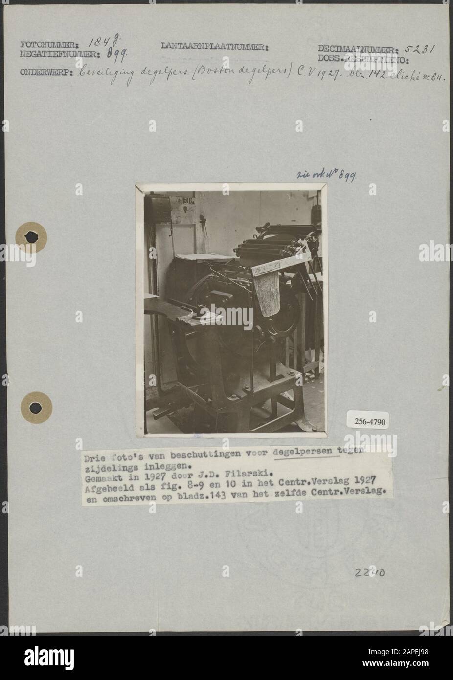 Security Of The Boston Degelpress Against Side Insertion Date 1927 Keywords Security