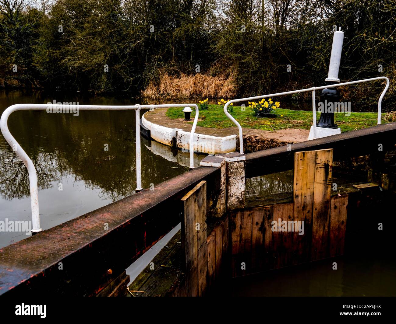 hatton locks grand union canal warwickshire england uk Stock Photo - Alamy
