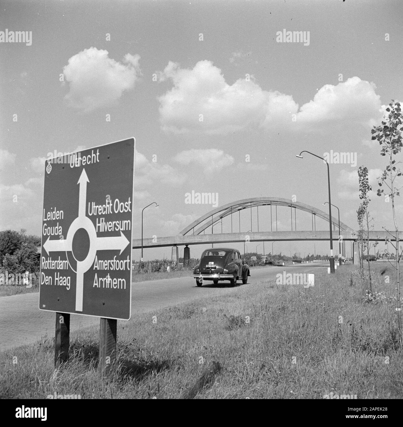 Traffic roads and bridges in the Netherlands Description: Signage signs ...