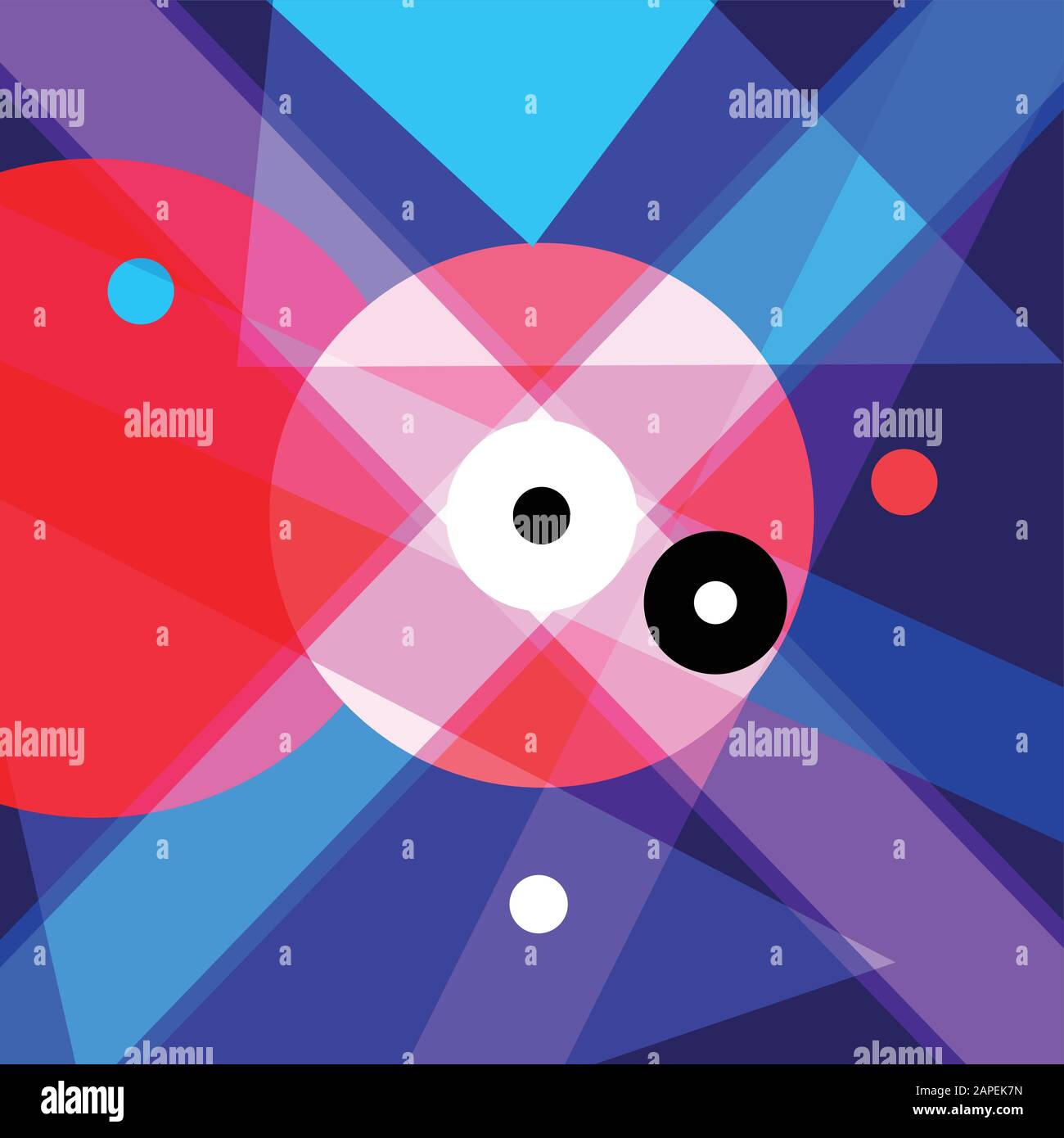 Abstract vector background with geometric objects and shapes. Template ...