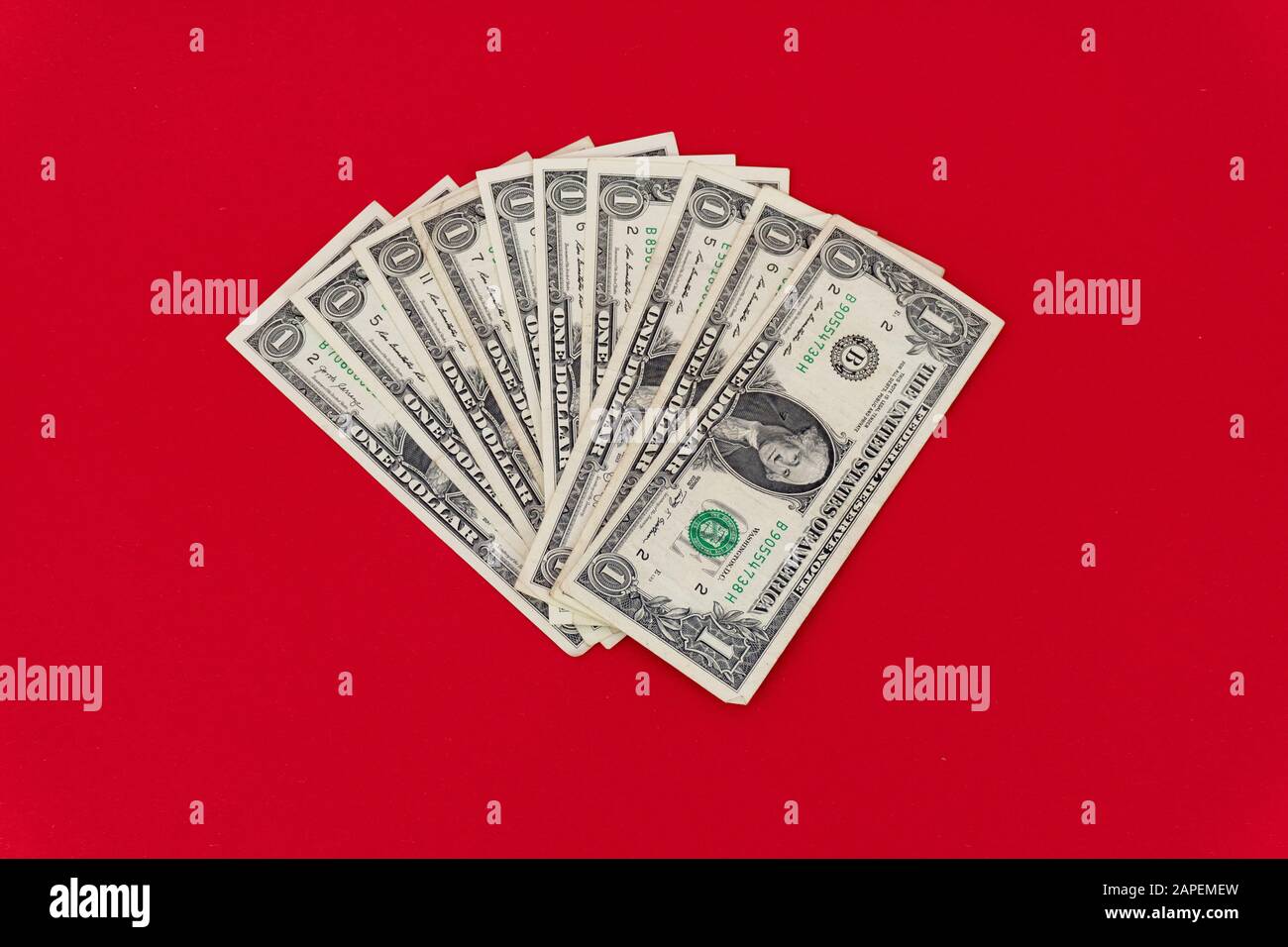 Ten dollar bill close hi-res stock photography and images - Alamy