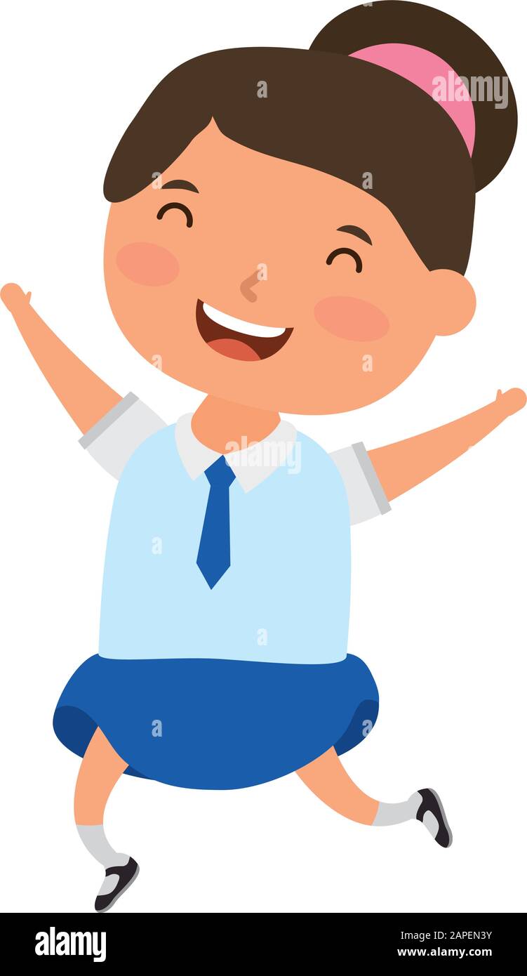 cute little student girl character Stock Vector Image & Art - Alamy