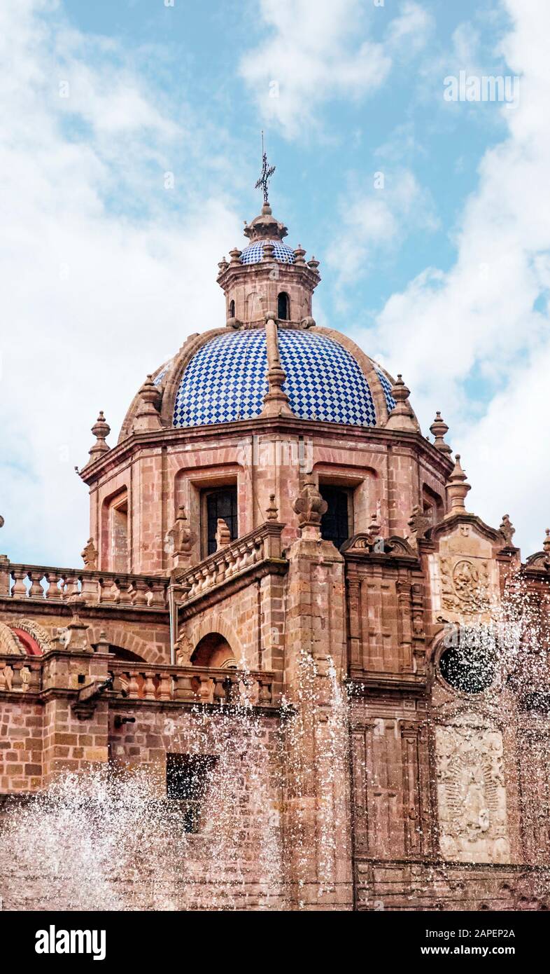 Morelia, Mexico - October 25, 2009: Catedral de Morelia. -The church ...