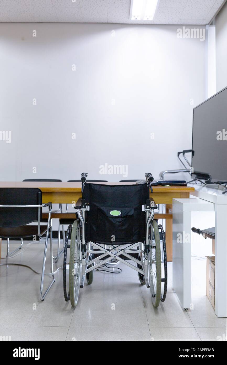 Disabled handicapped man sitting on wheelchair 069 Stock Photo - Alamy