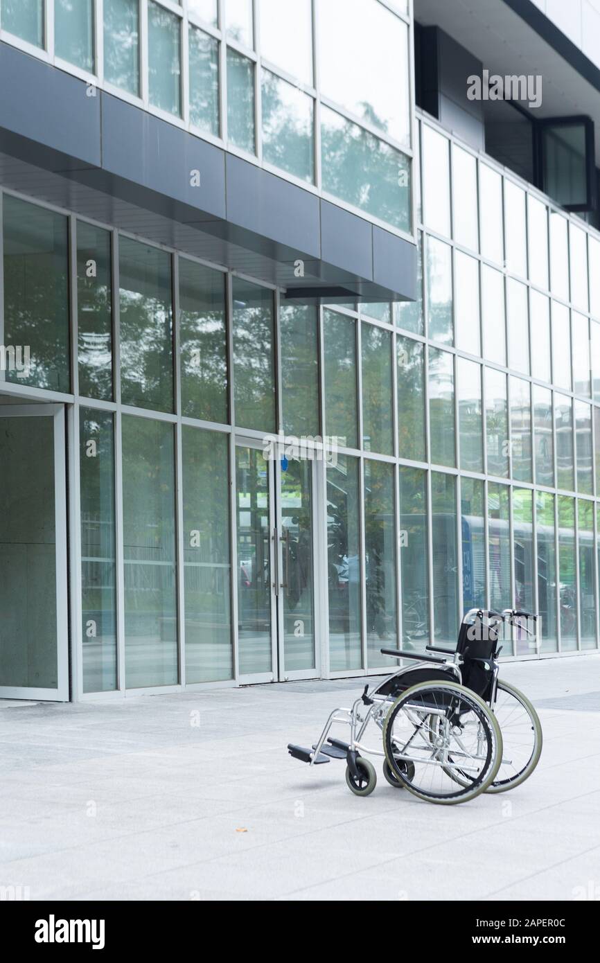 Disabled handicapped man sitting on wheelchair 040 Stock Photo - Alamy