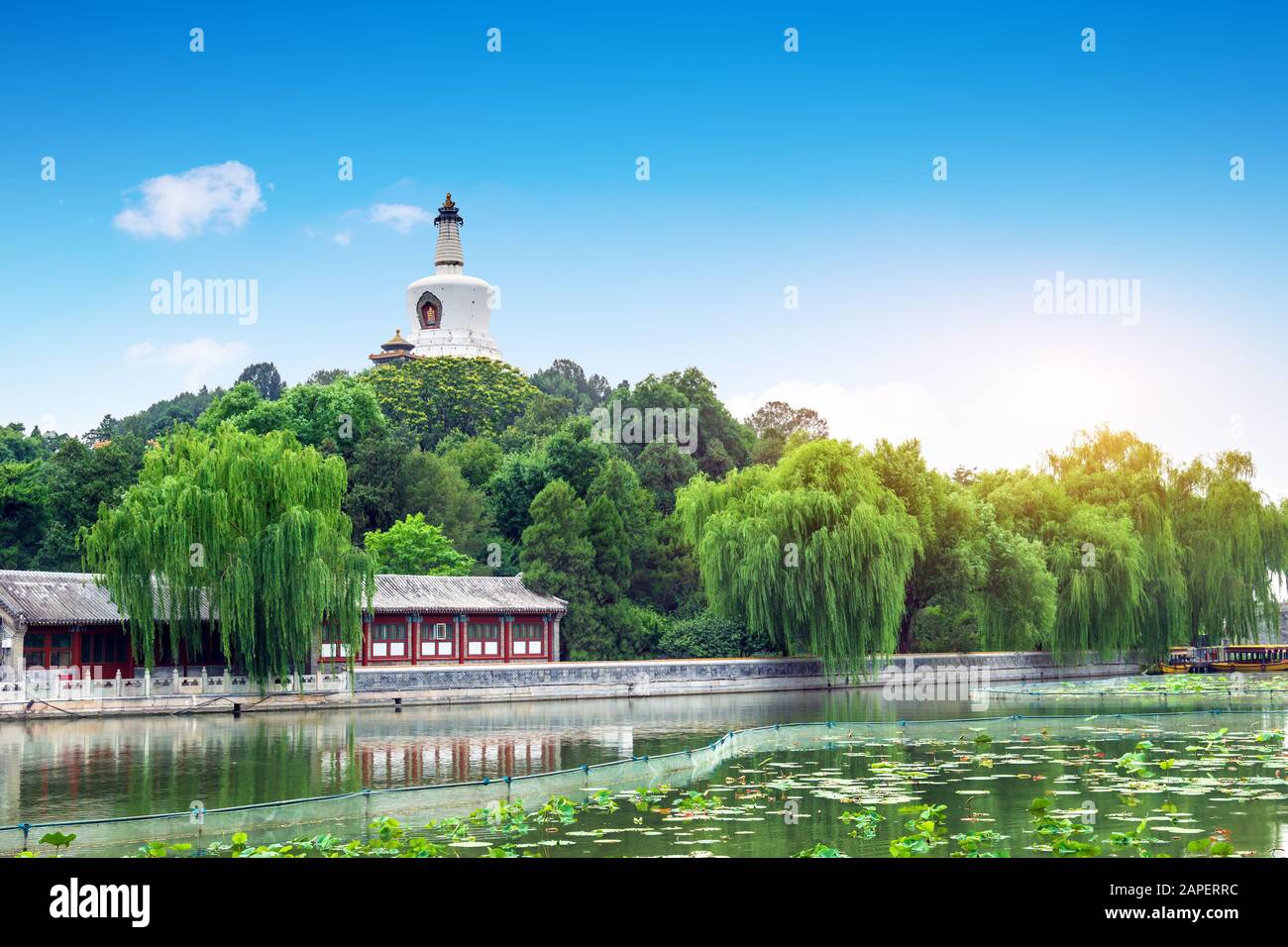 Beautiful Scene of Beijing Imperial Park: Beihai Stock Photo - Alamy