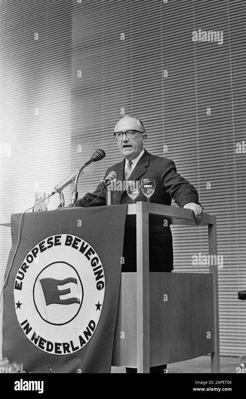 Meeting European Movement in the Netherlands, Prof. dr. Hallstein Date ...