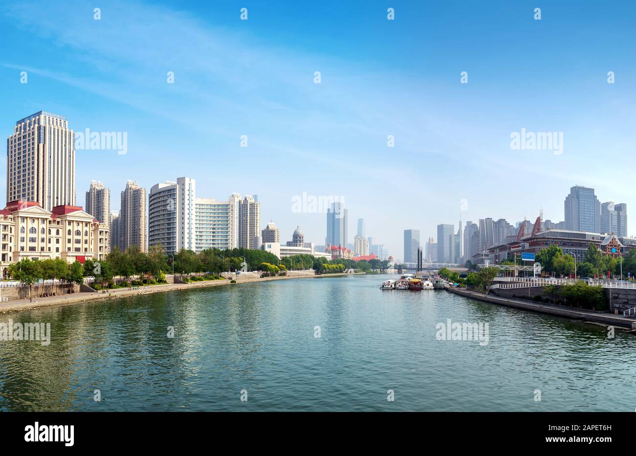 Urban architectural landscape in Tianjin, China Stock Photo - Alamy