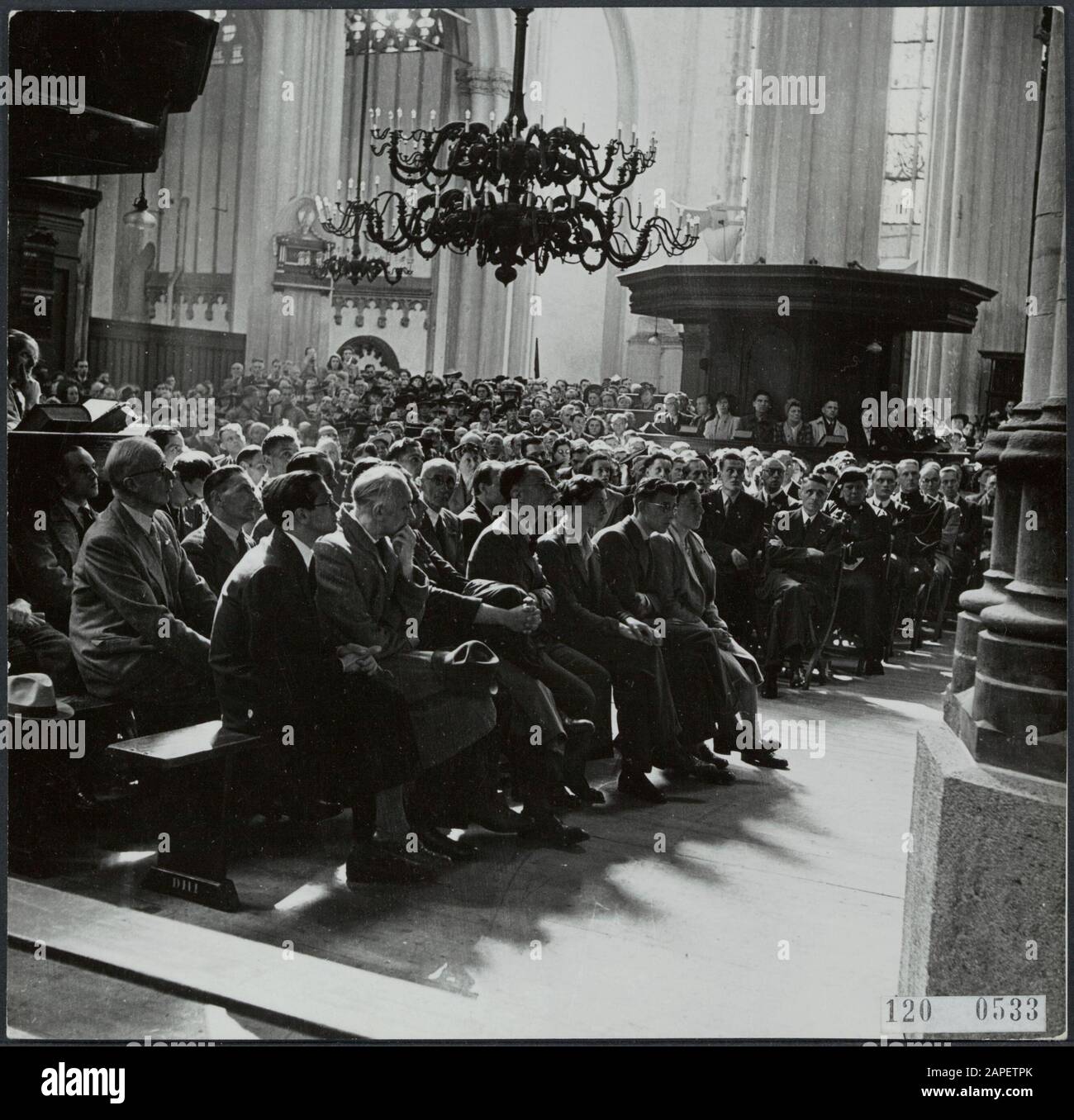 Meeting of illegal workers in the Nieuwe Kerk in Amsterdam Date: May ...
