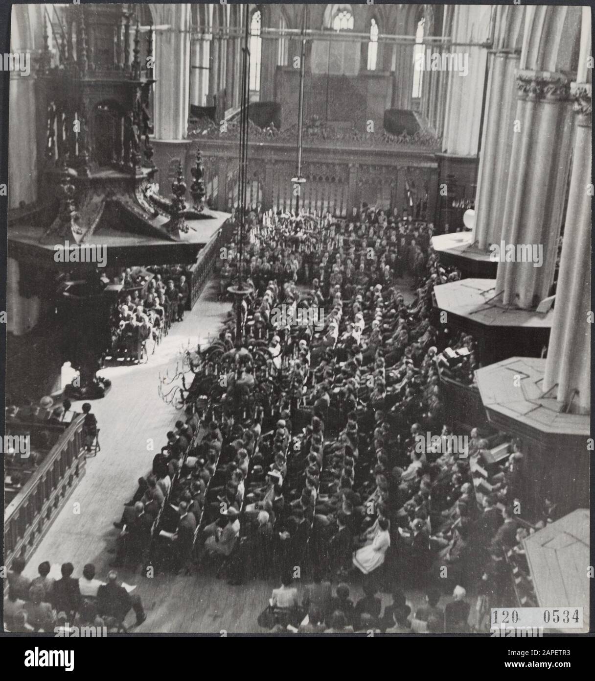 Meeting of illegal workers in the Nieuwe Kerk in Amsterdam Date: May ...