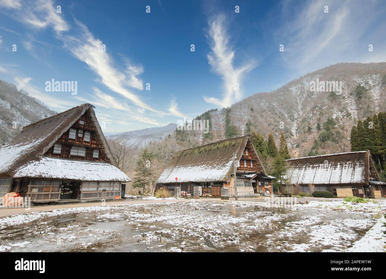 Shirakawago Gassho style house Gifu Japan Stock Photo - Alamy
