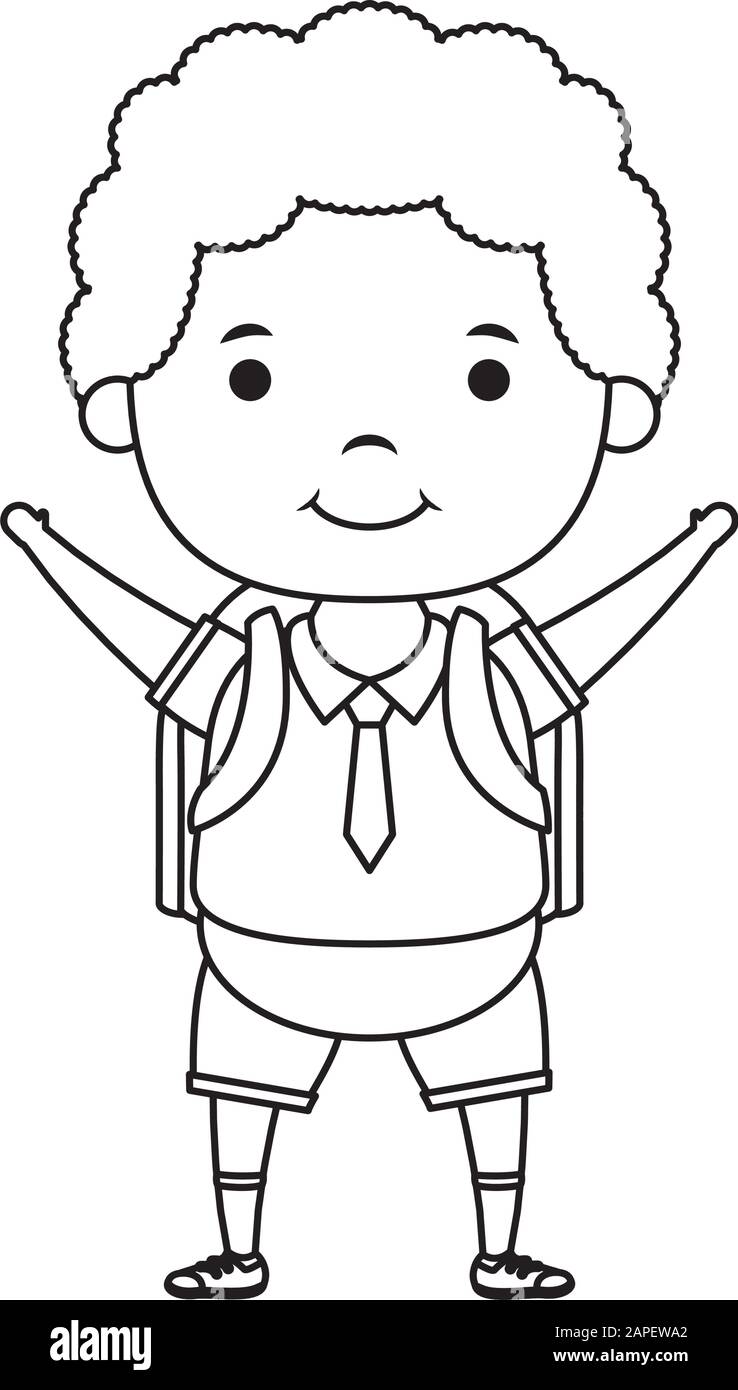 cute little student boy character Stock Vector Image & Art - Alamy