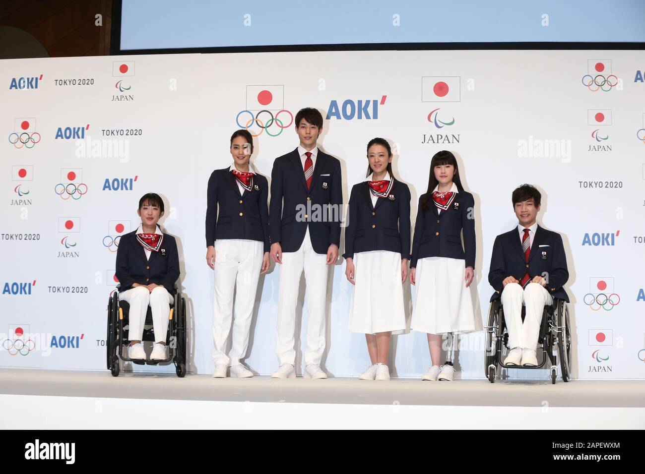 Models pose, JANUARY 23, 2020 : Japanese Olympic Committee (JOC ...