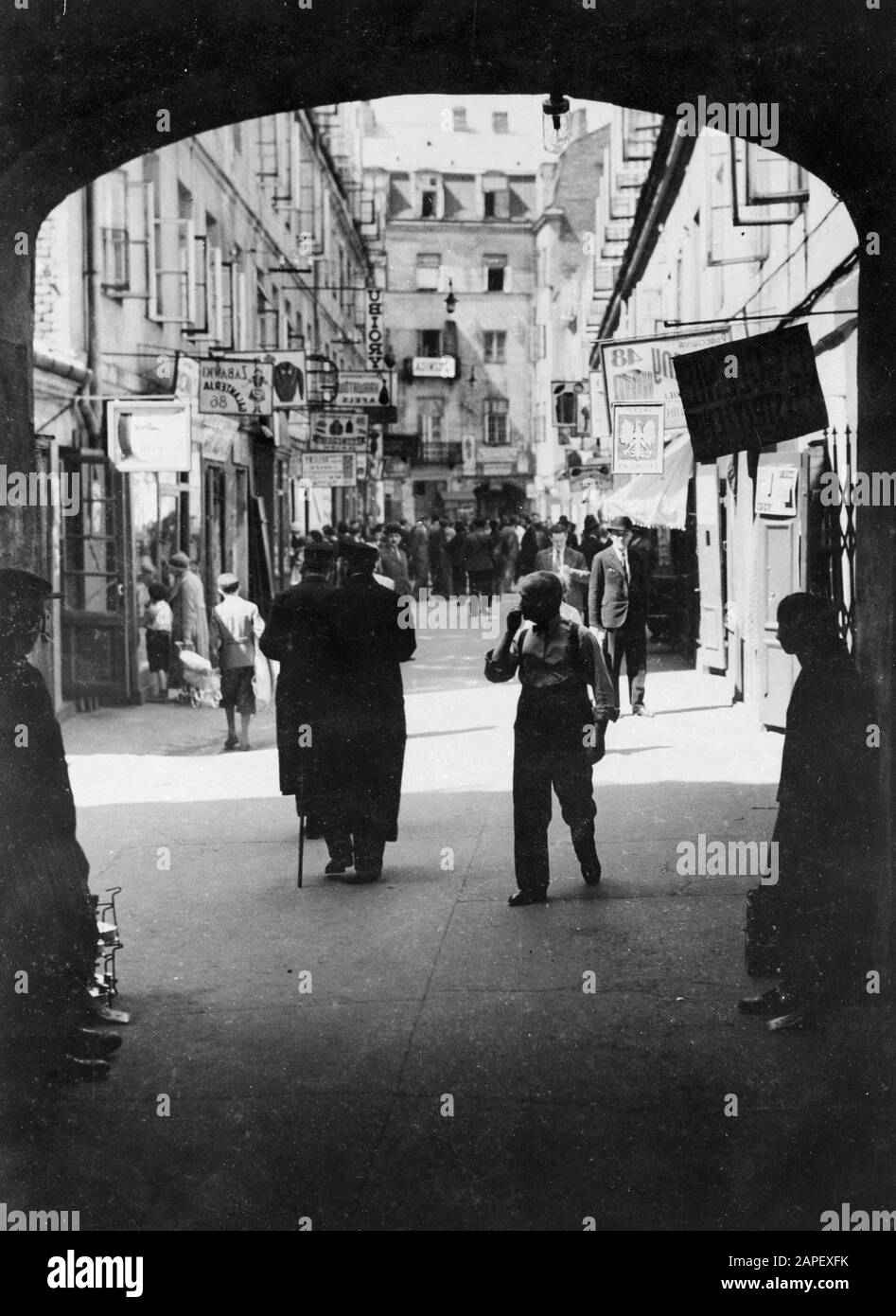 Small old shops Black and White Stock Photos & Images - Alamy