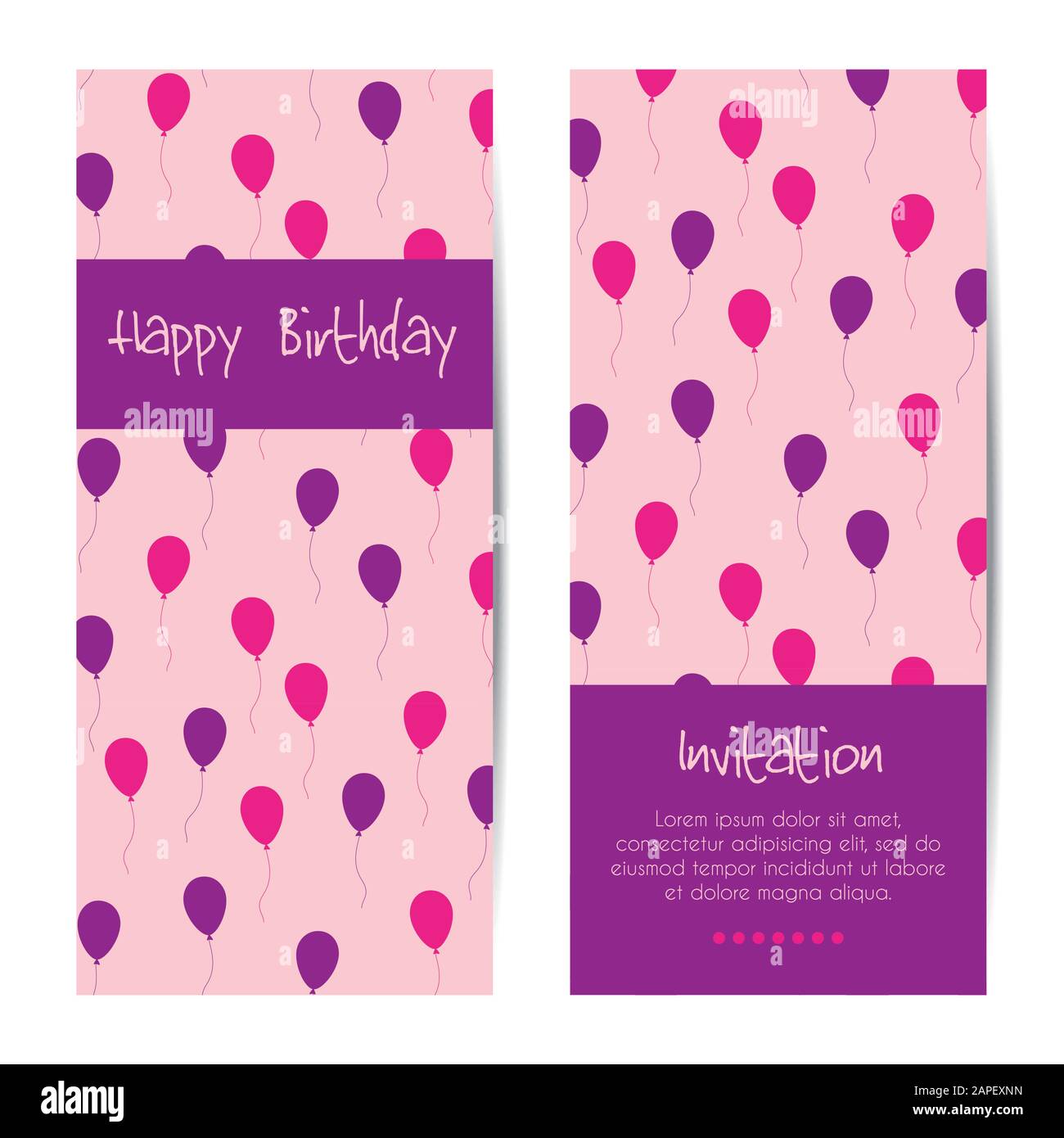 Birthday card invitation kids hi-res stock photography and images - Alamy