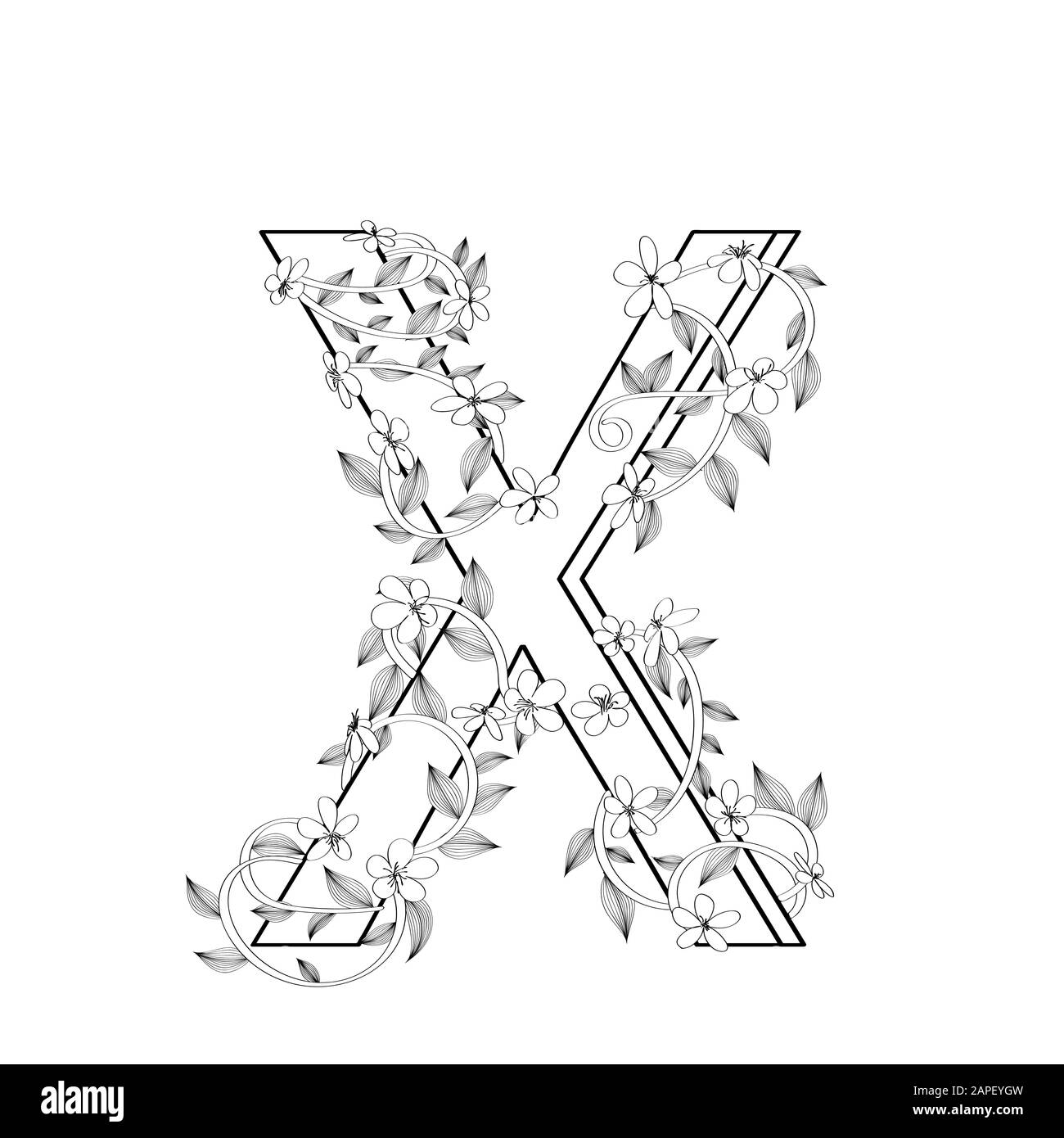 Letter X Art