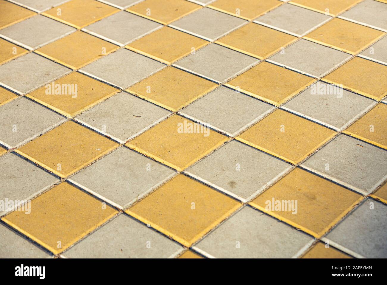 Pavement. Sidewalk tile background. Pavement tile. Top view. Closeup ...