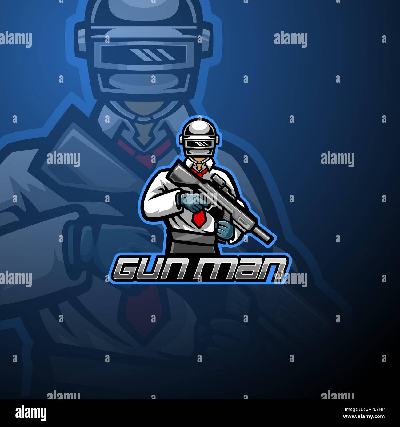 Gunner esport mascot logo design Stock Vector Image & Art - Alamy
