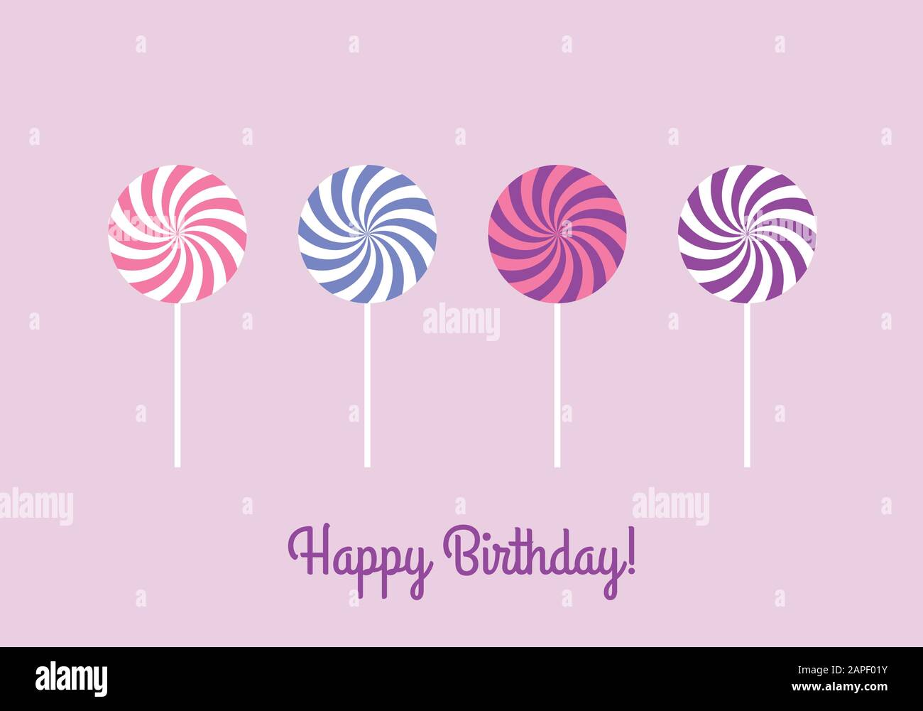 Birthday card design cute Stock Vector Images - Alamy