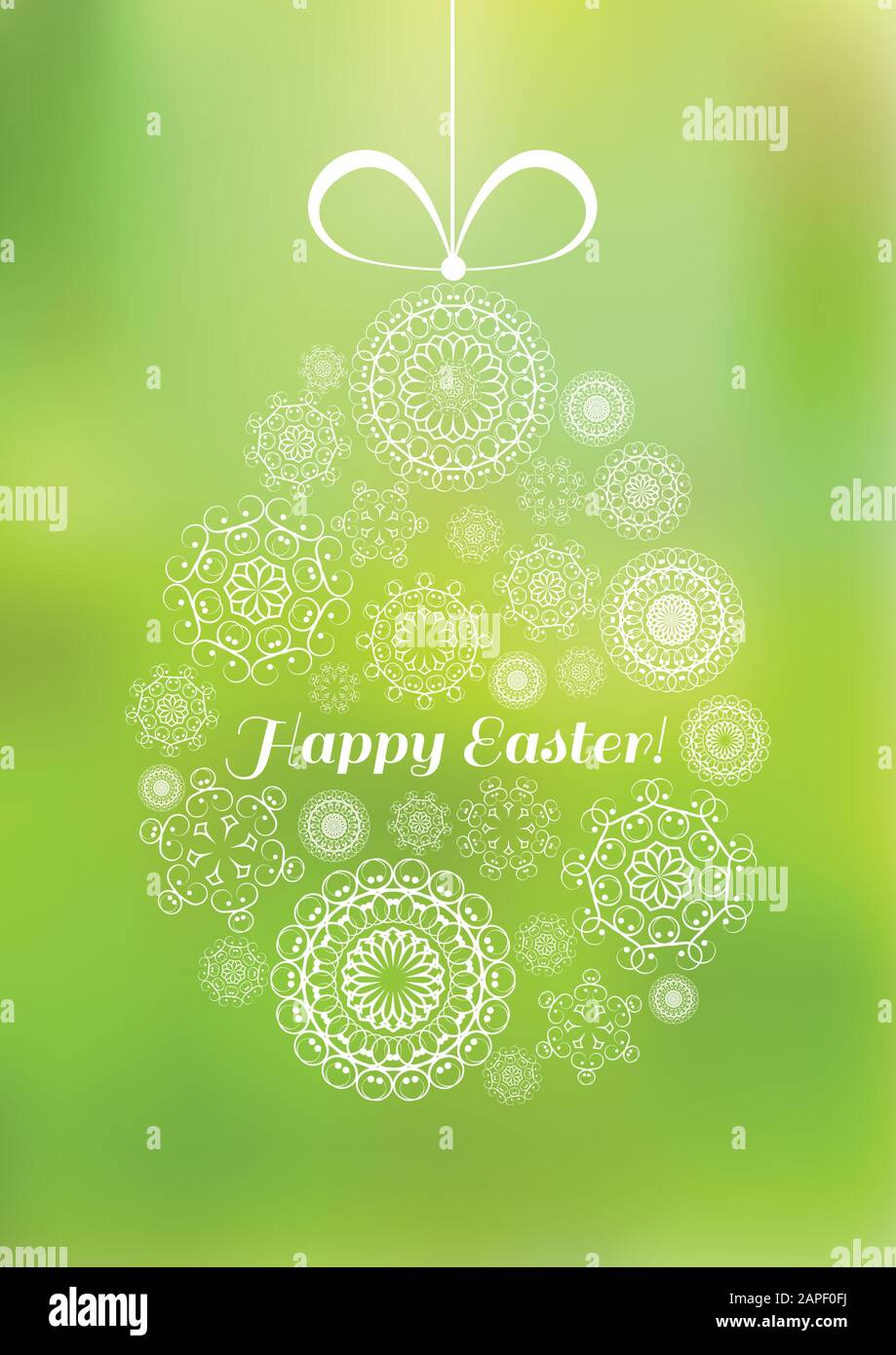 Easter card background egg Stock Vector Images - Alamy