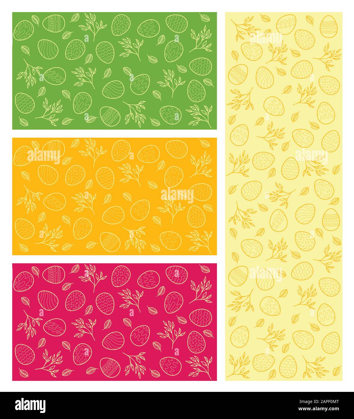 Easter vertical banner set Stock Vector Images - Alamy