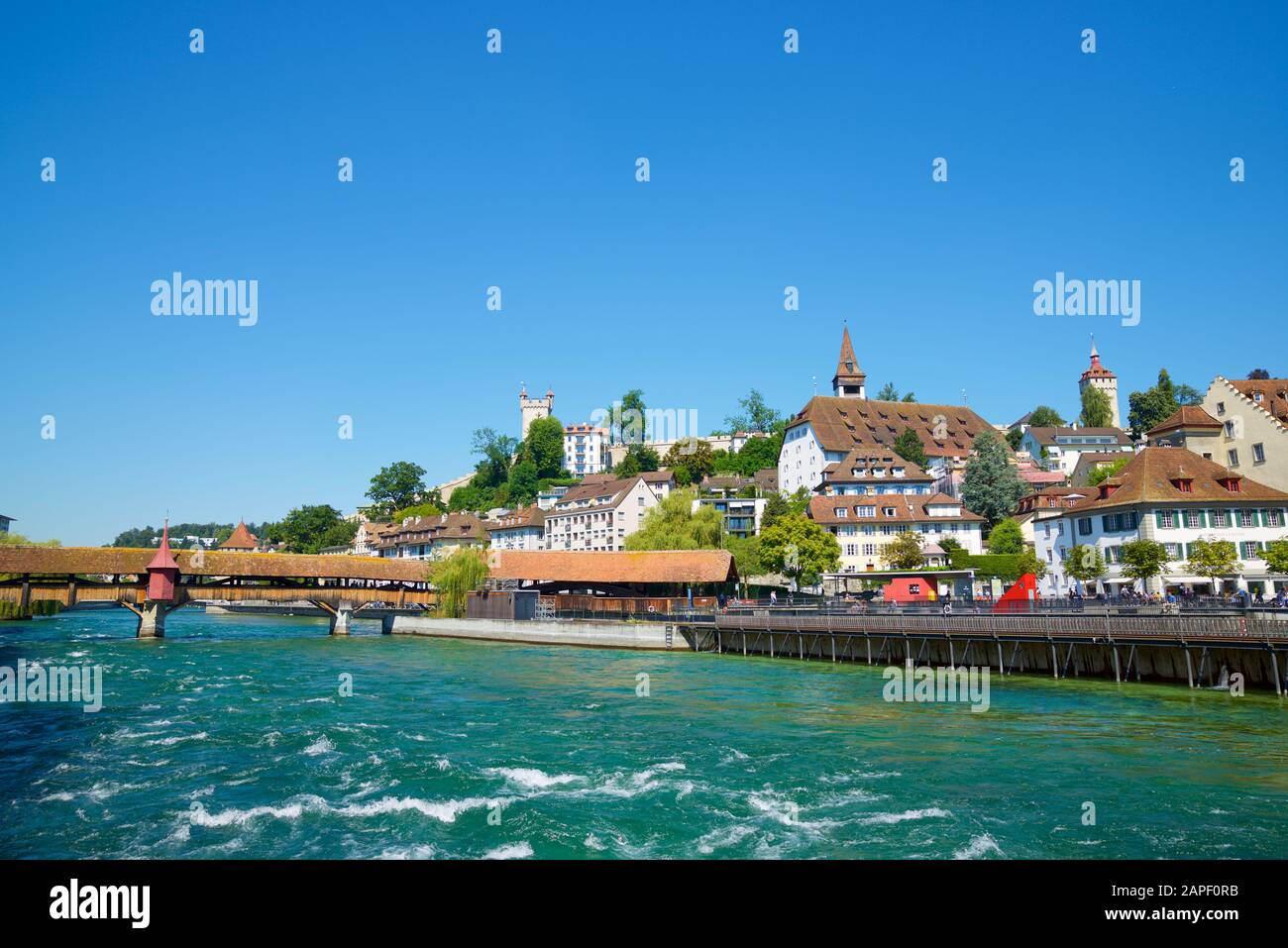 Downtown city scene lucerne switzerland hi-res stock photography and ...