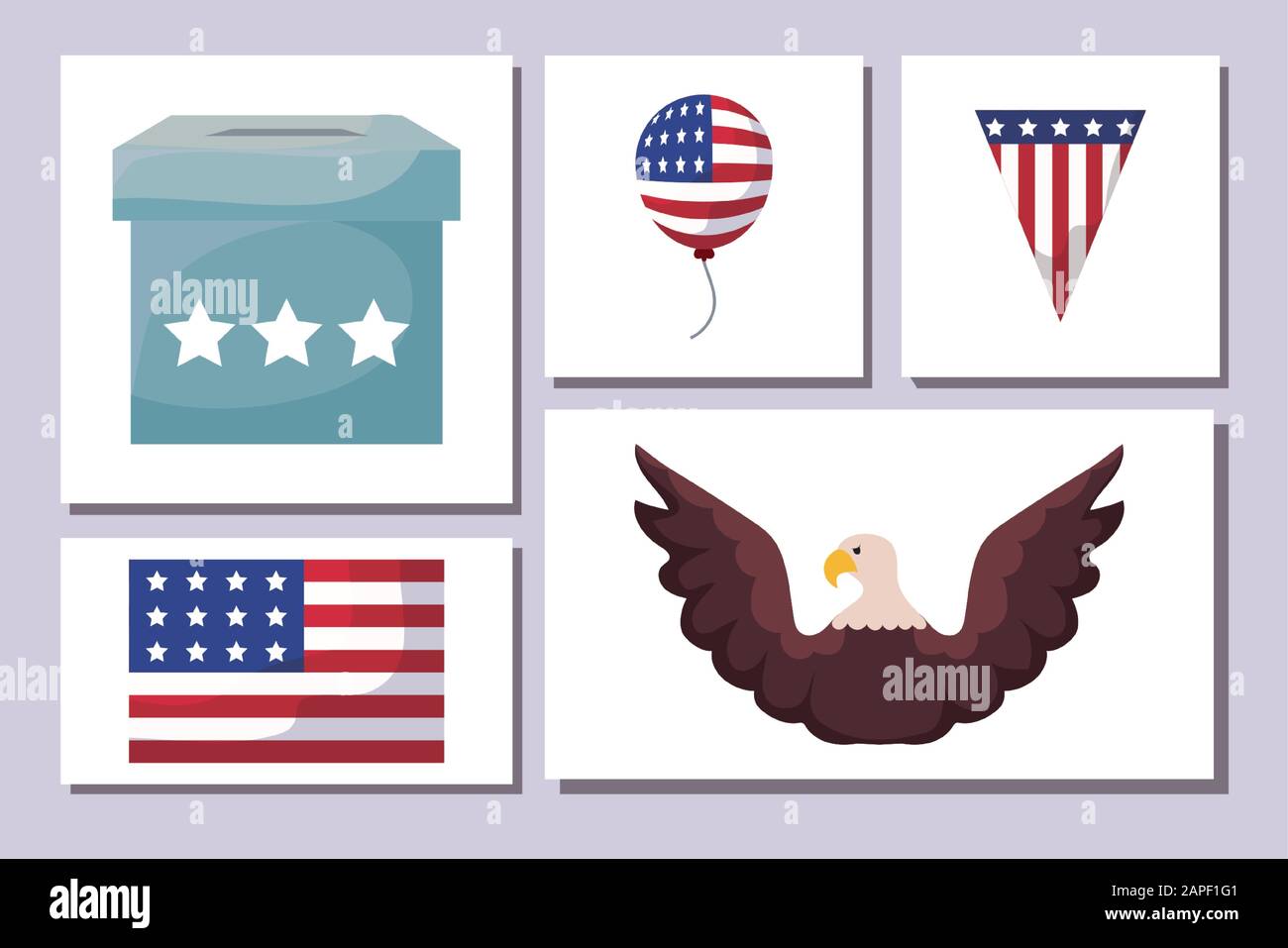 Icon set design, Usa happy presidents day elections united states ...