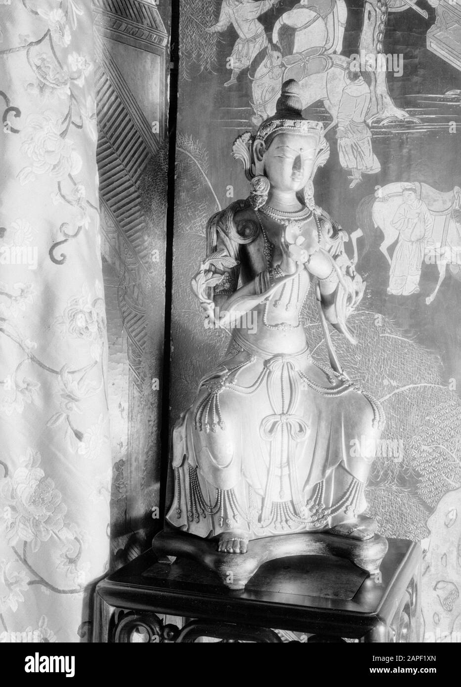 Belgian consul Van Haute Description: Buddha statue in the home of the ...