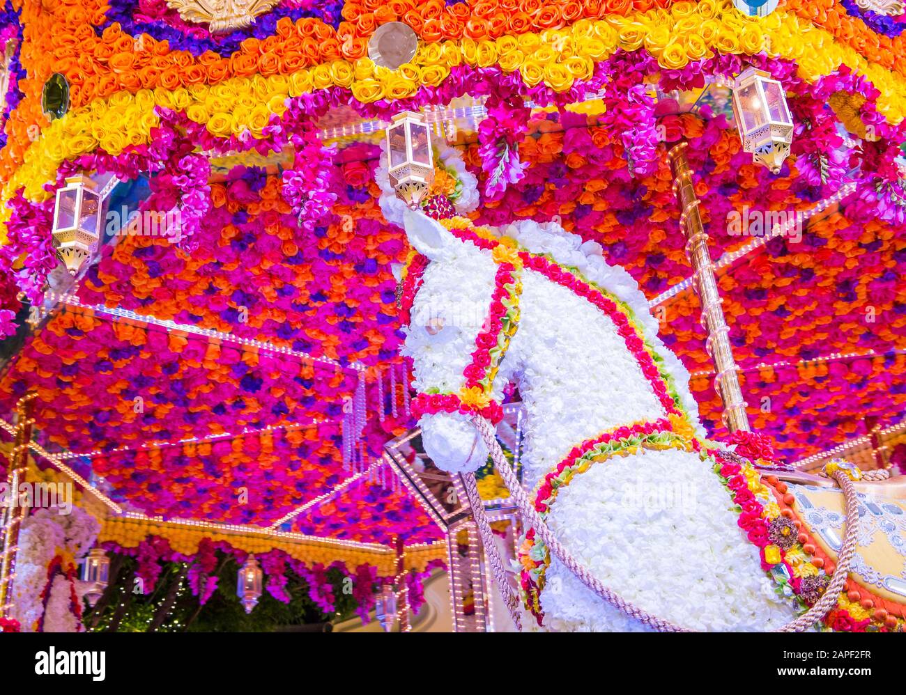 Flowers installation wynn hotel casino hi-res stock photography and ...