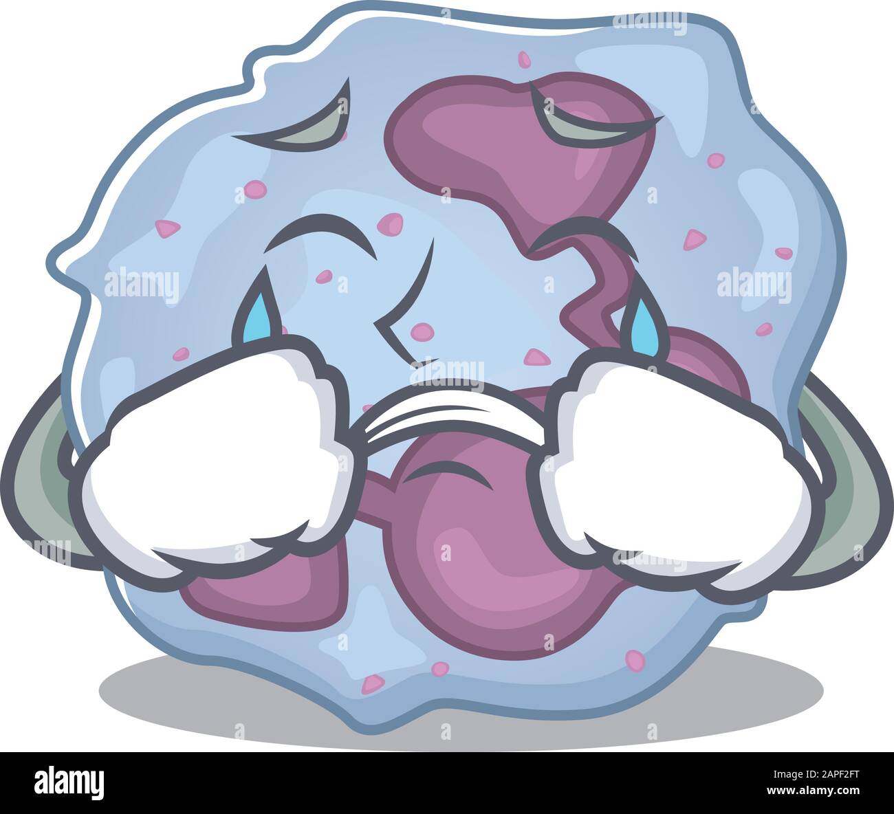 Sad of leukocyte cell cartoon mascot style Stock Vector Image & Art - Alamy