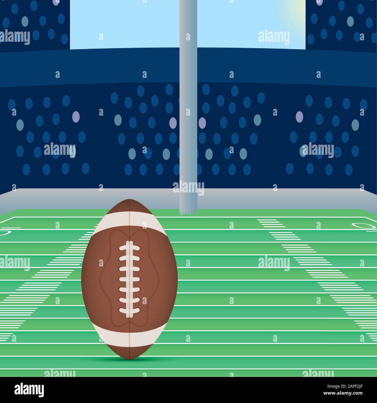 American football balloon in stadium hi-res stock photography and ...