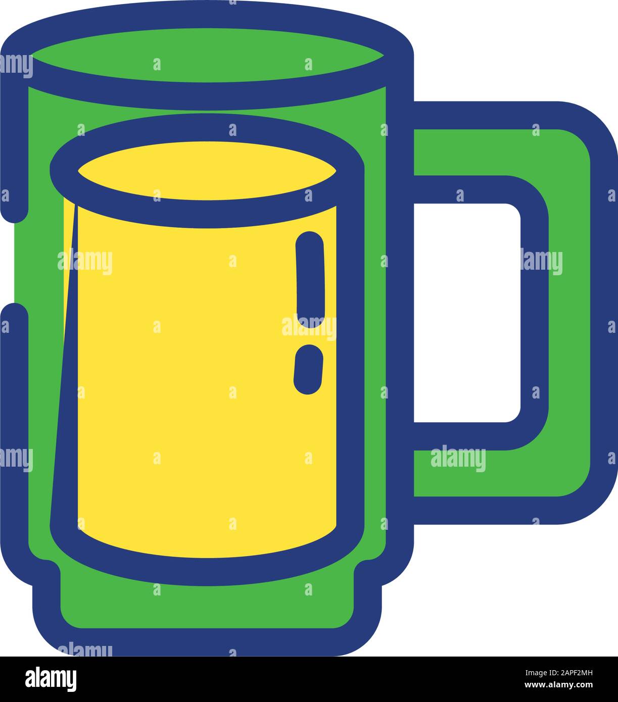 Beer glass design, Pub alcohol bar brewery drink ale and lager theme ...