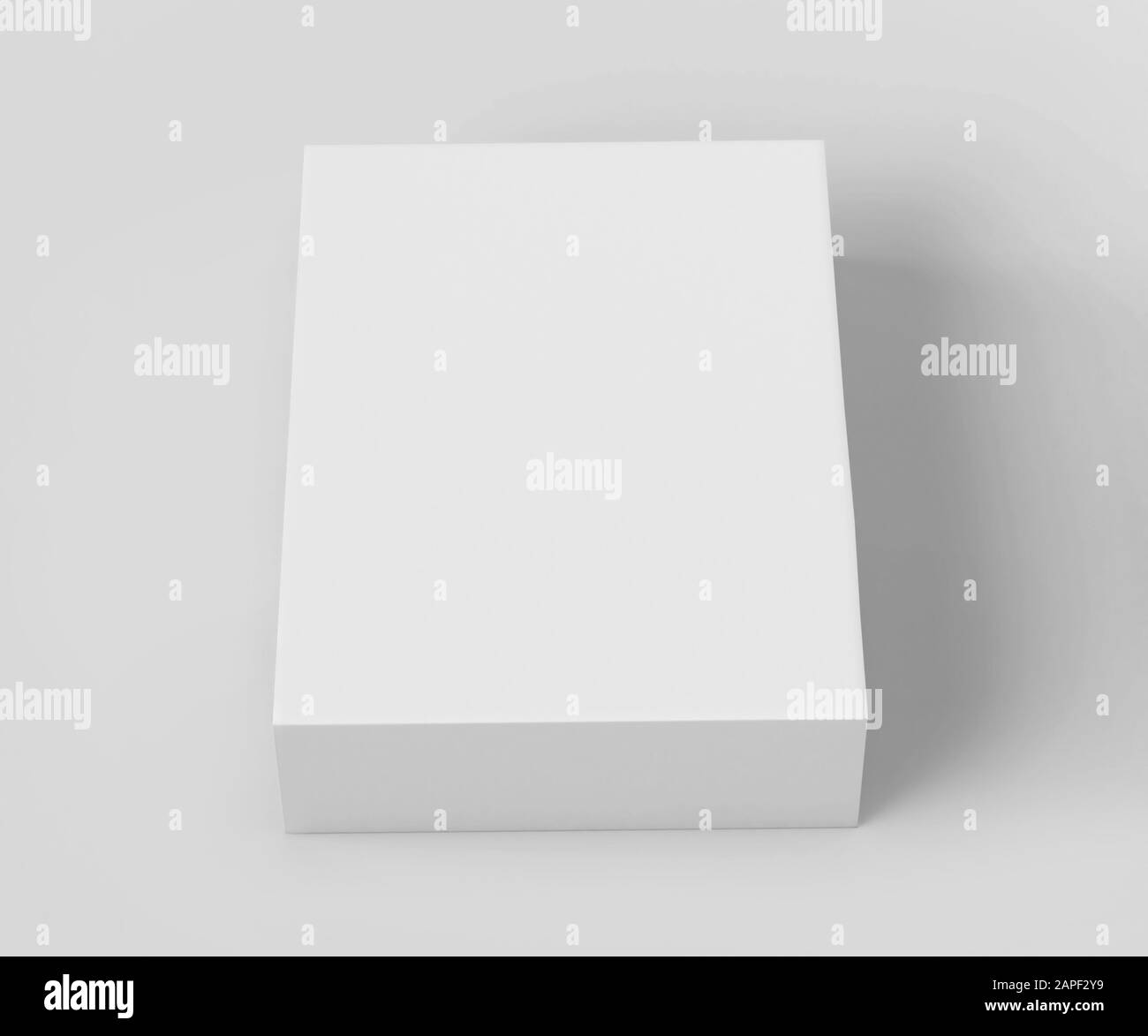 Blank white software box Mockup, medium size Cardboard package box, 3d ...