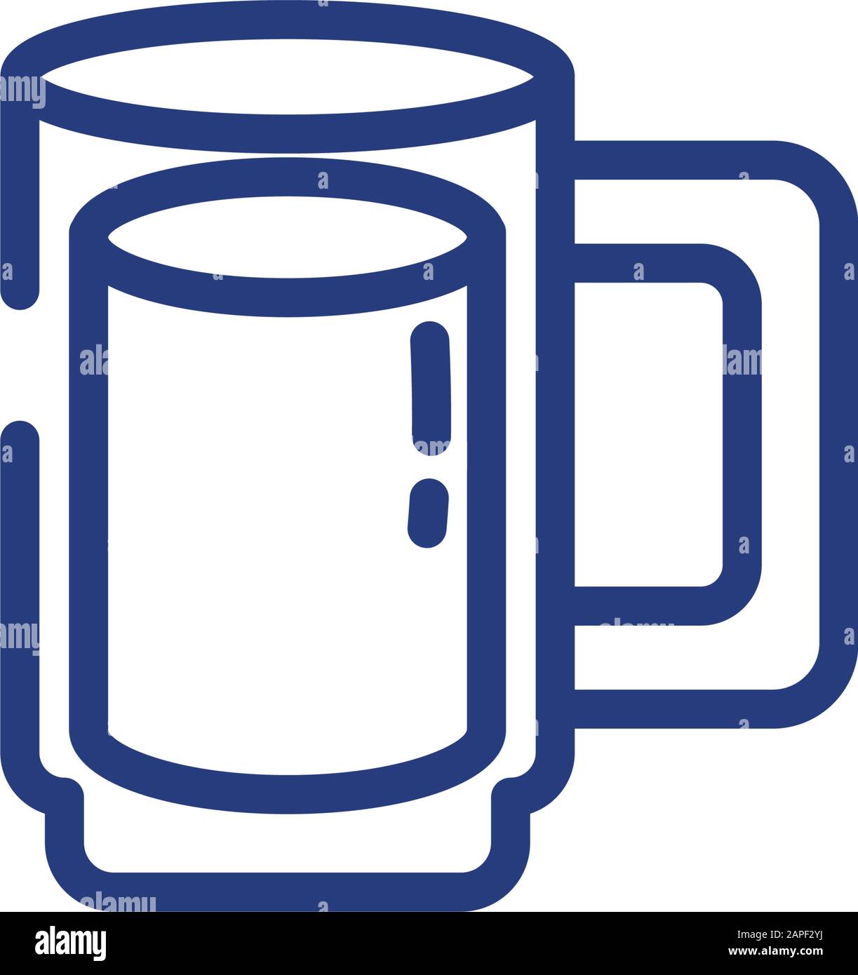 Beer glass design, Pub alcohol bar brewery drink ale and lager theme ...