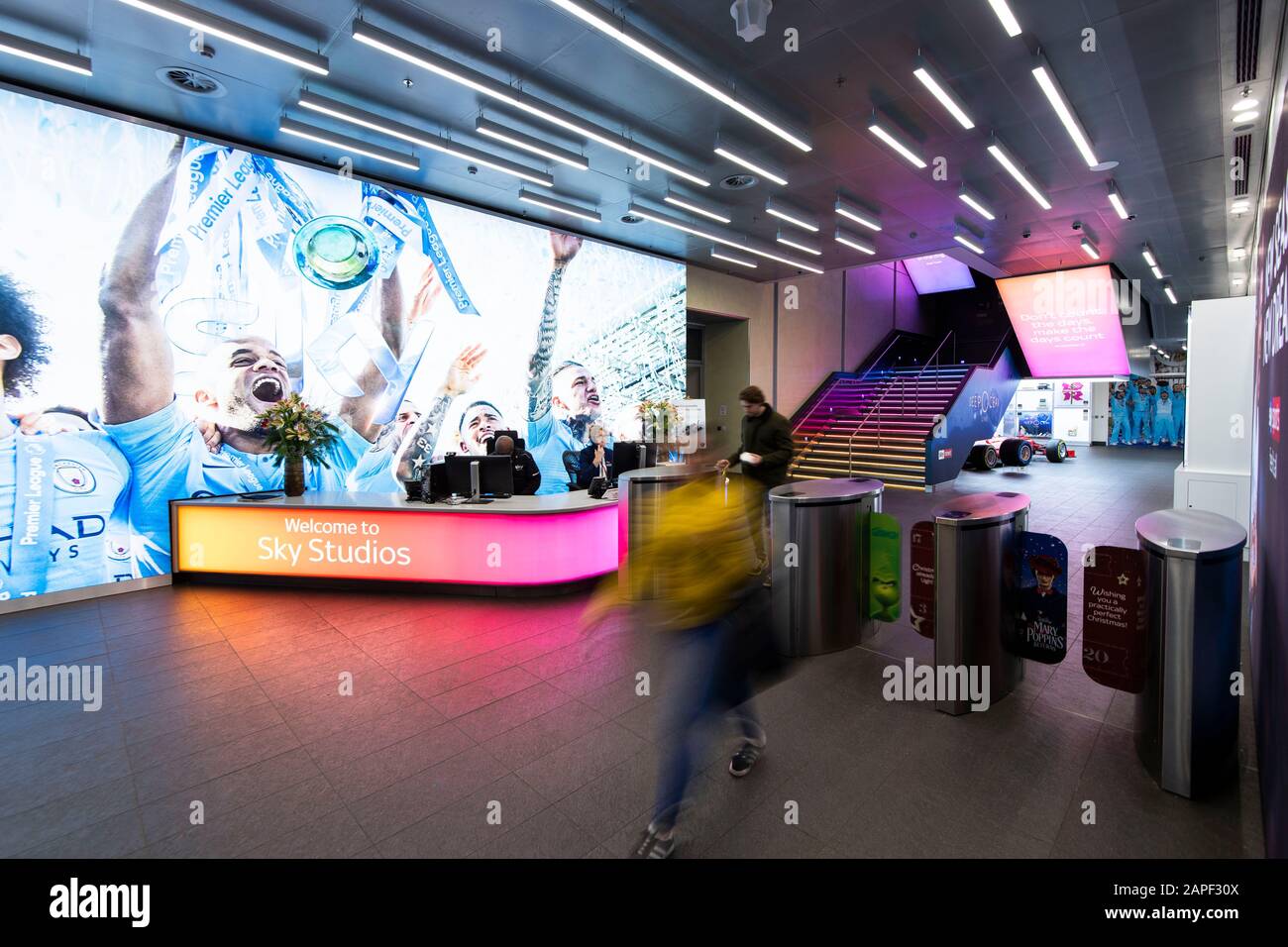 sky studios reception Stock Photo - Alamy