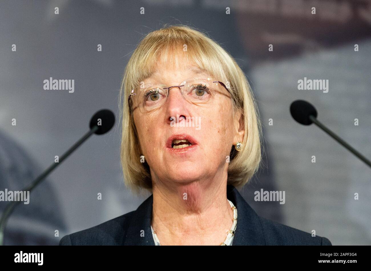 U.S. Senator Patty Murray (D-WA) speaks at a press conference on the ...