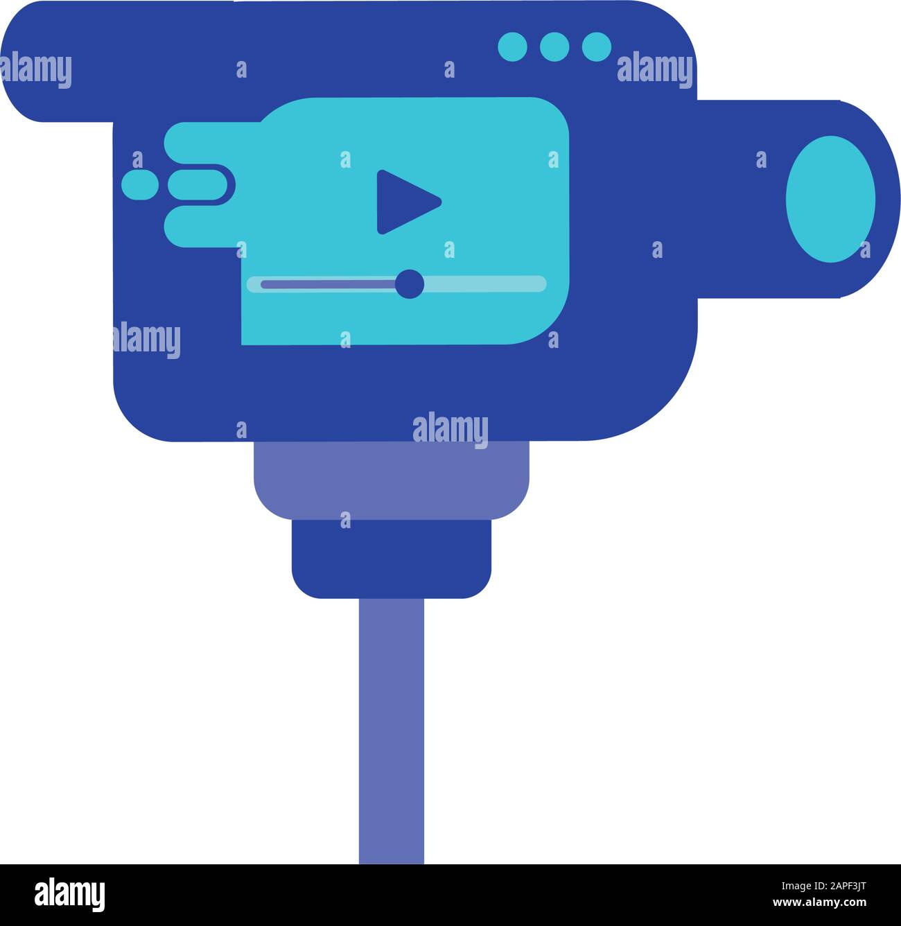 Videocamera and movie play design, Cinema video film media ...