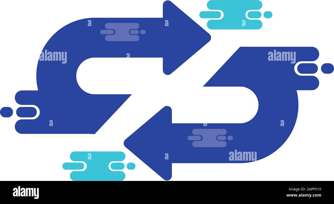 Repeat arrows design, Social media multimedia communication digital ...