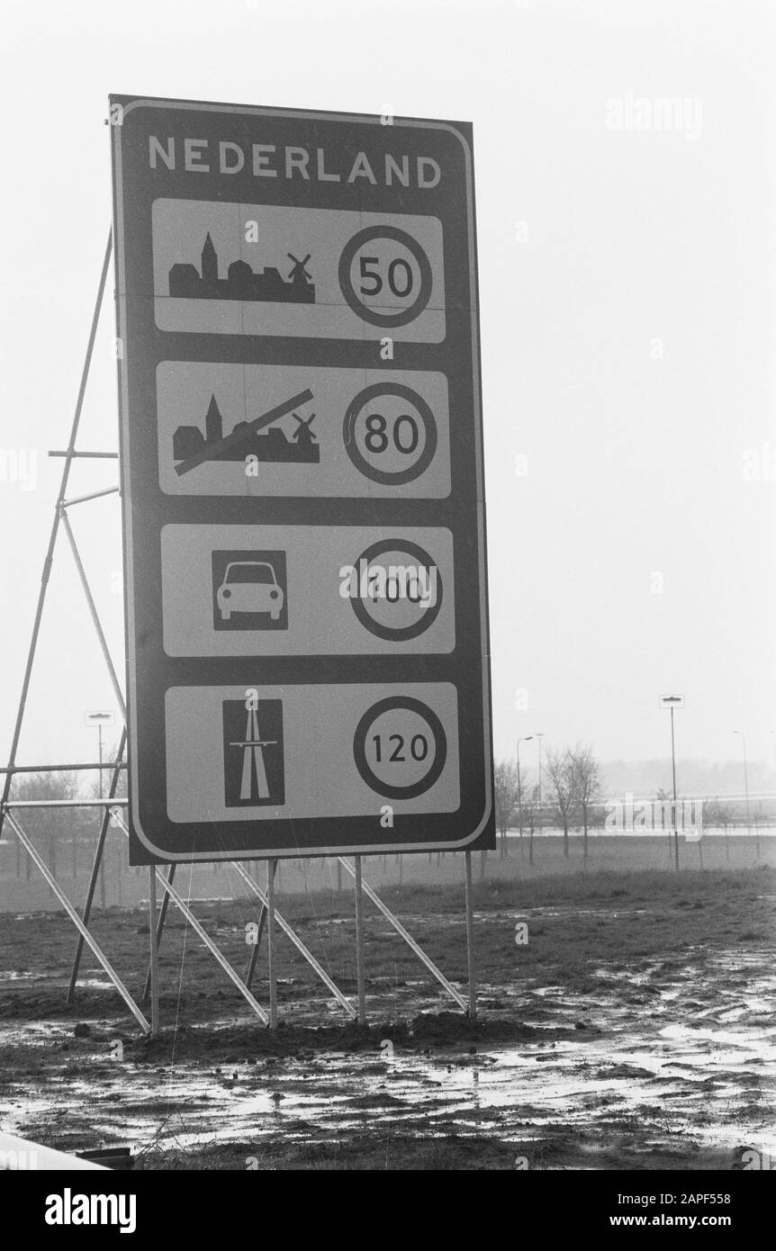 Board with new speed limits in the Netherlands Date: May 3, 1988 ...