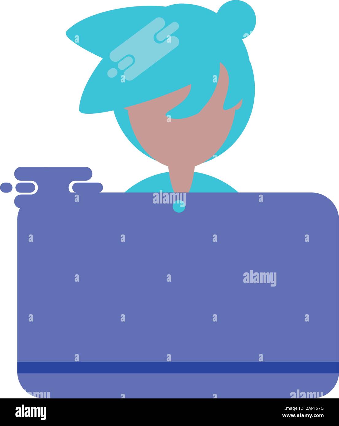 Avatar boy with laptop design, Digital technology communication social ...