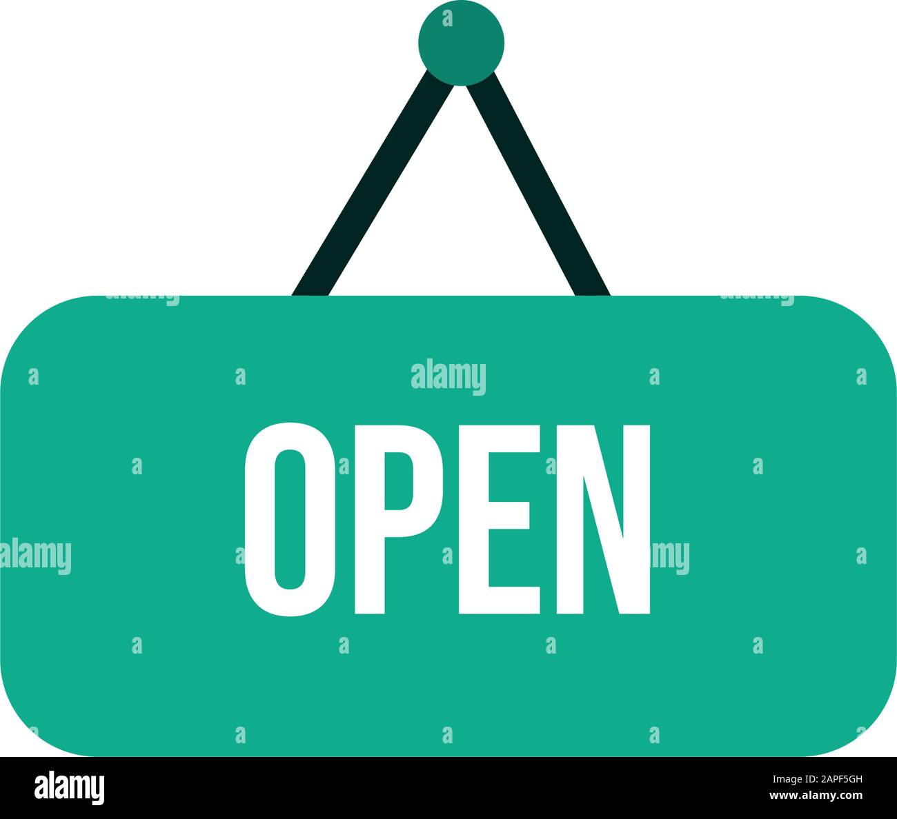 open store label hanging icon Stock Vector Image & Art - Alamy