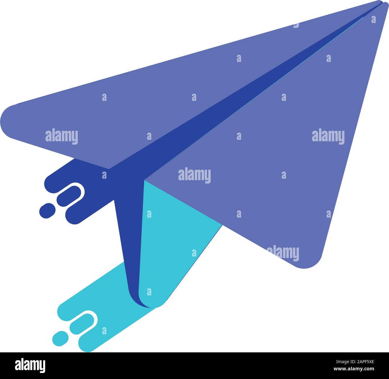 Origami paperplane design, Travel paper airplane fly transport aviation ...