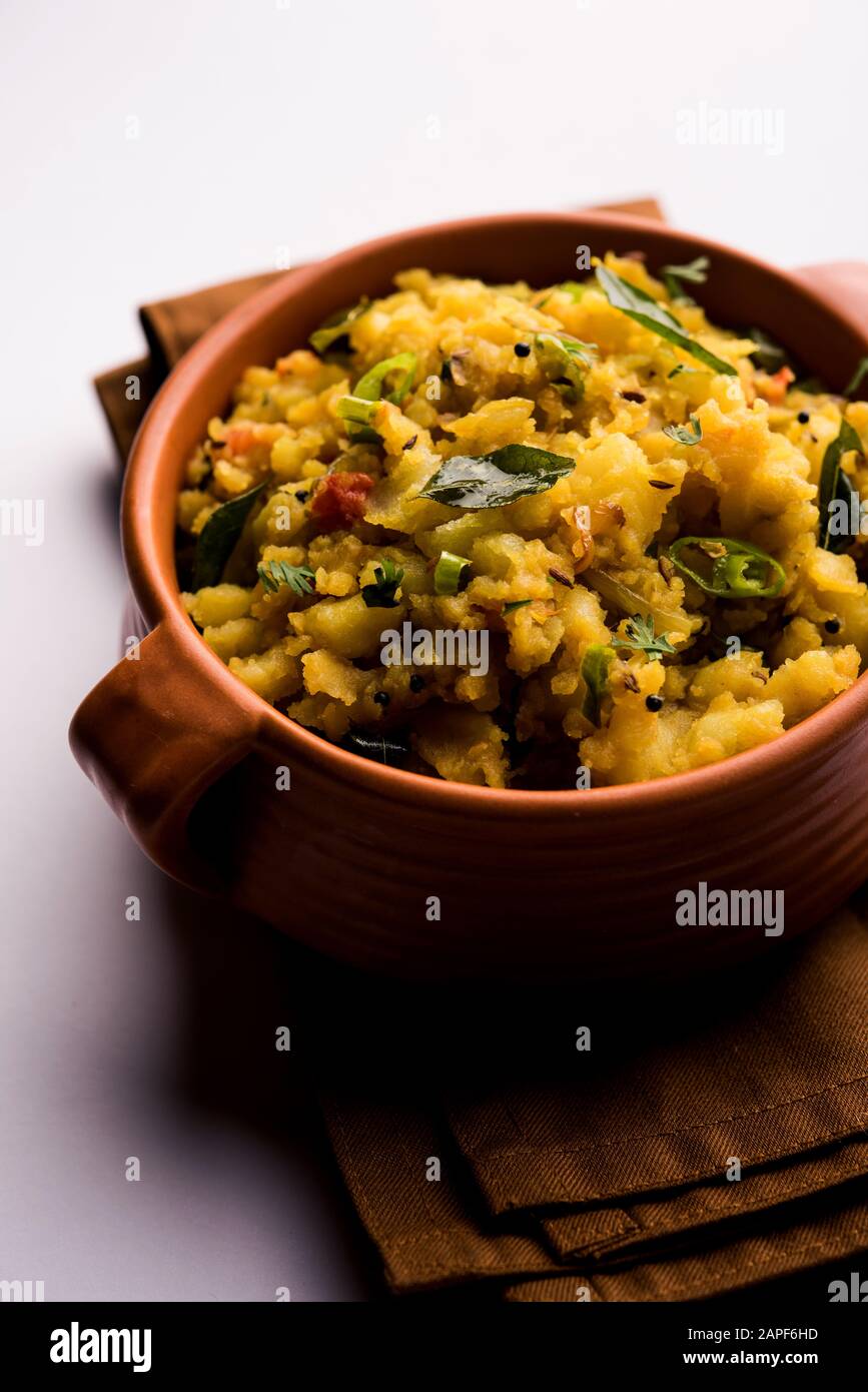 Aloo ka bharta, sabzi is a tasty dish from India made using spiced ...