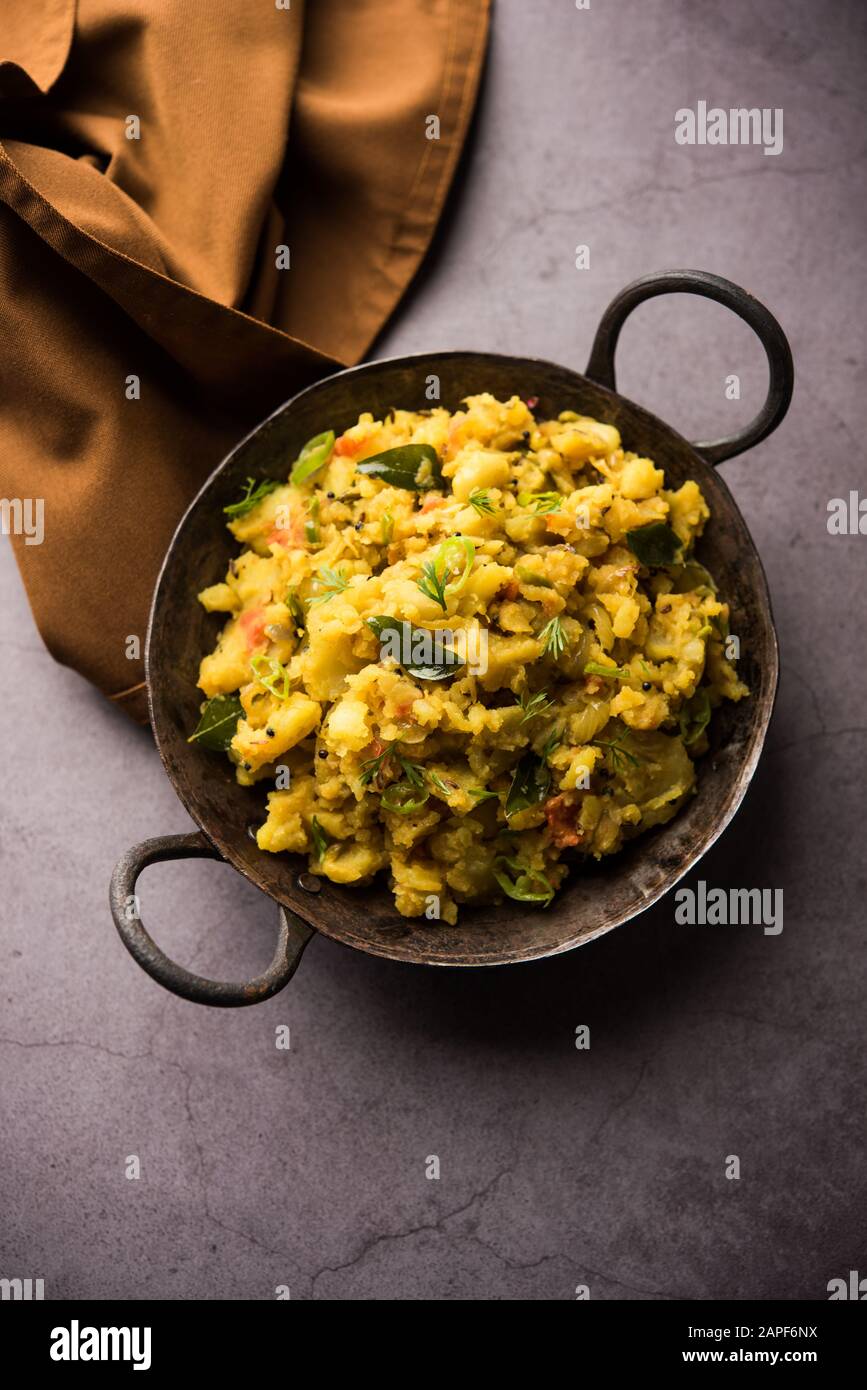 Aloo ka bharta, sabzi is a tasty dish from India made using spiced ...