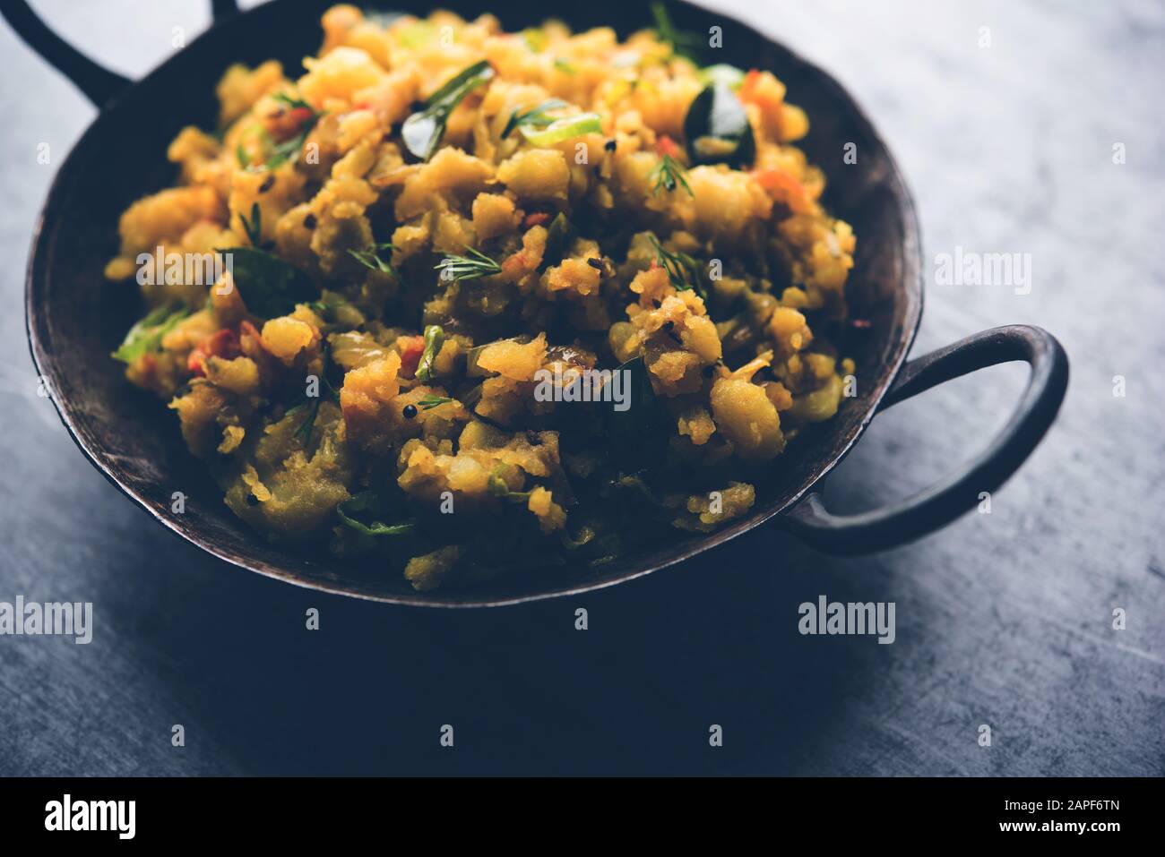 Aloo ka bharta, sabzi is a tasty dish from India made using spiced ...