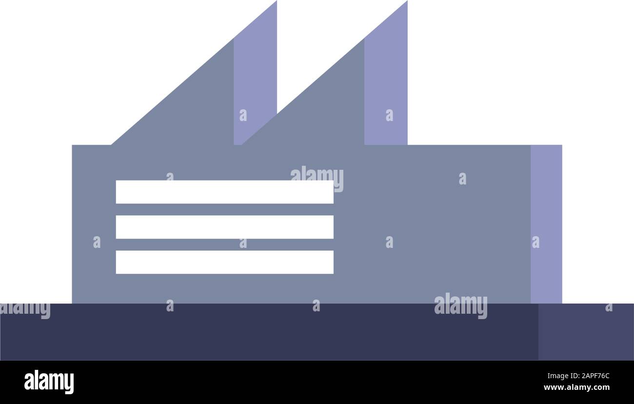 factory icon design, Industry plant building industrial construction ...