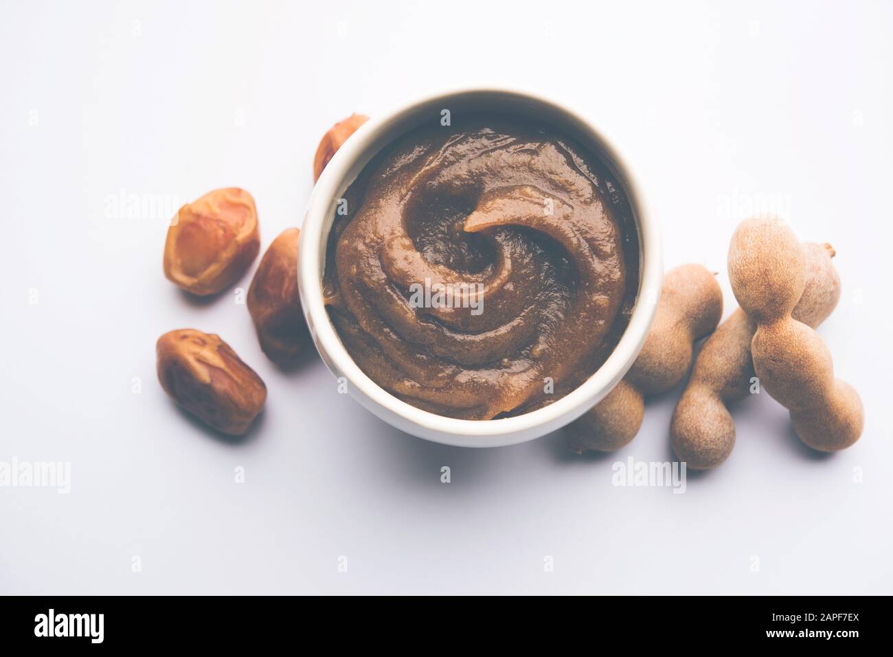 Dates Tamarind Chutney - Khajoor crushed to paste and mixed with Imli ...