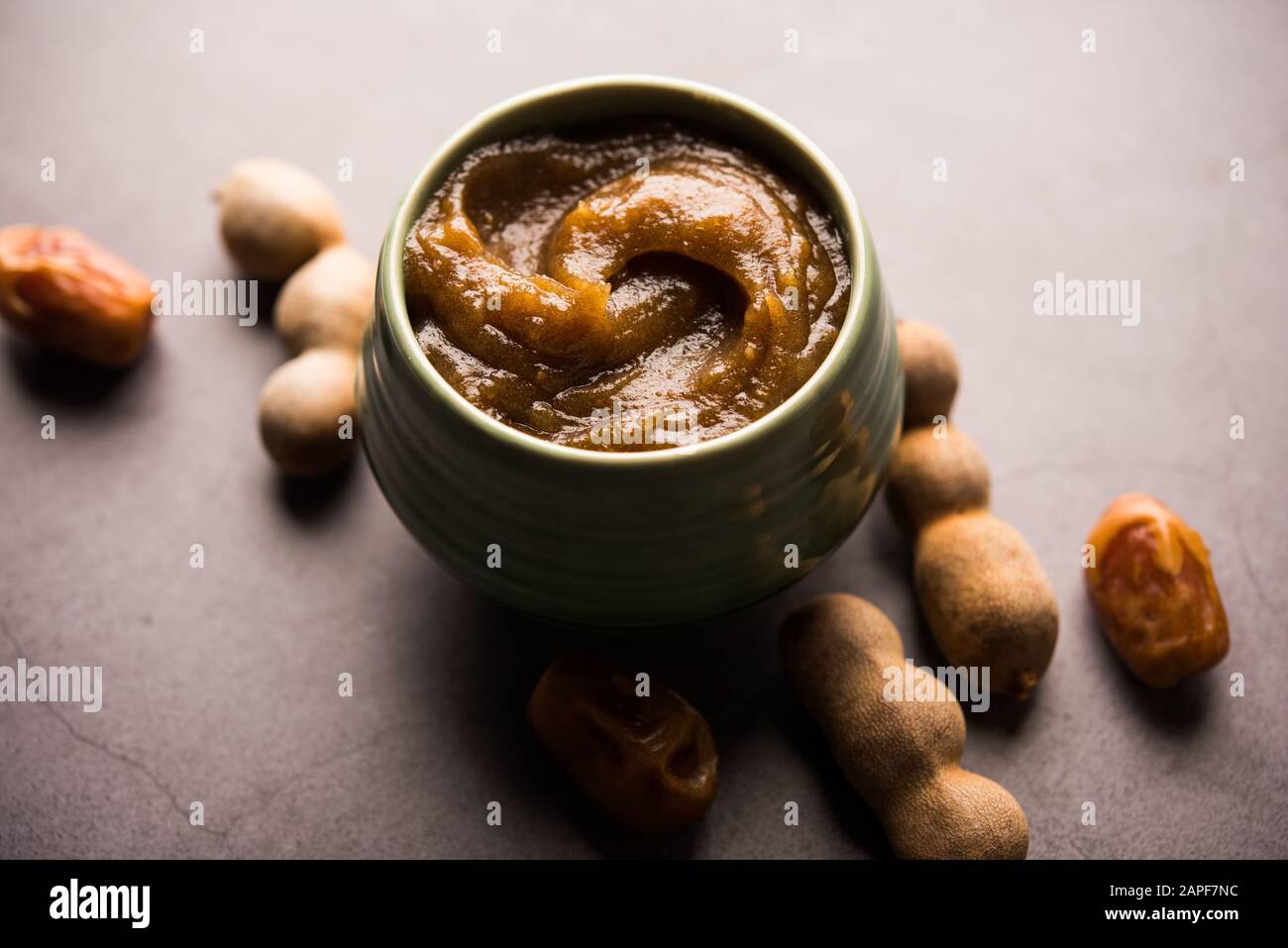 Dates Tamarind Chutney - Khajoor crushed to paste and mixed with Imli ...